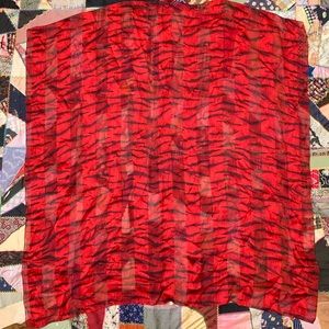 Vintage | Accessories | Vintage Animal Print Large Silk Scarf | Poshmark